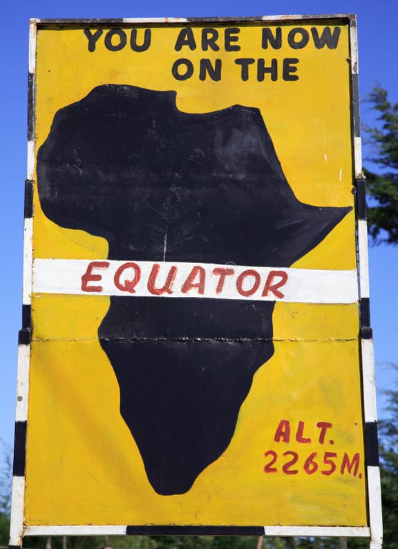 Equator sign stock image. Image of equator, crossing, signpost - 2566573