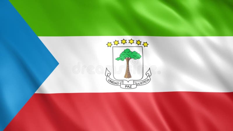 Equatorial Guinea Flag Video Animation with Seamless Loop Stock Video ...