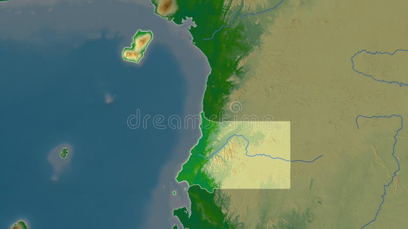 Equatorial Guinea - Physical. Composition Stock Illustration ...