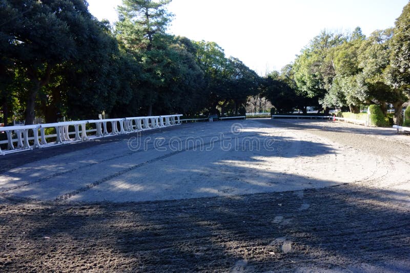 Equestrian stadium field stock photo. Image of landscape - 170649494