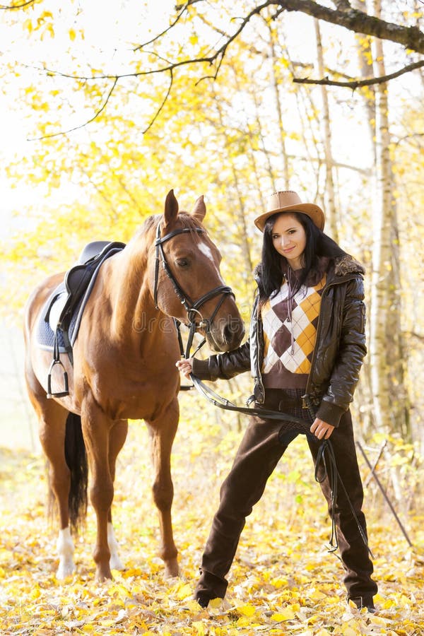 Equestrian with horse stock photo. Image of outside, facial - 15506730