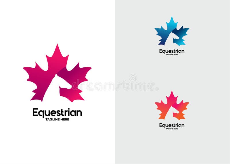 Equestrian Logo Design Template Stock Vector - Illustration of cutout ...