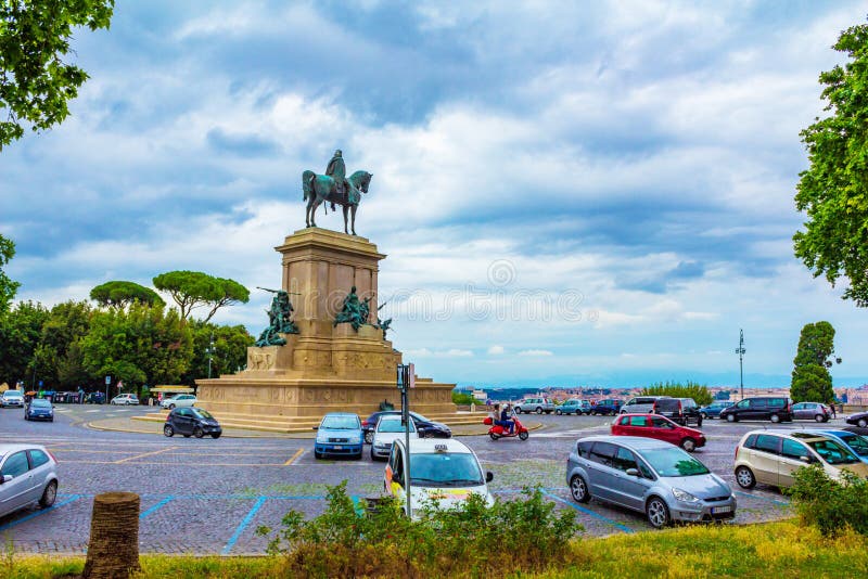 View of Piazza Garibaldi Rome City Italy Editorial Stock Image - Image ...