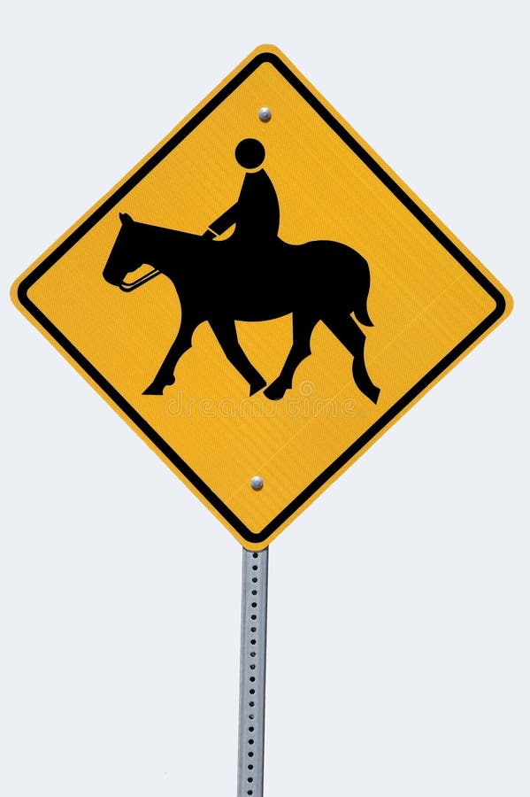 Horse and buggy sign stock image. Image of scuffed, highway - 10159075