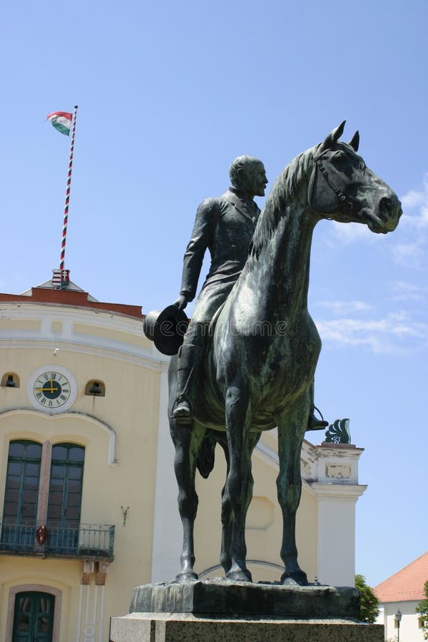 Equestrian Statue in Front of the Historic Riding Hall Editorial Stock ...