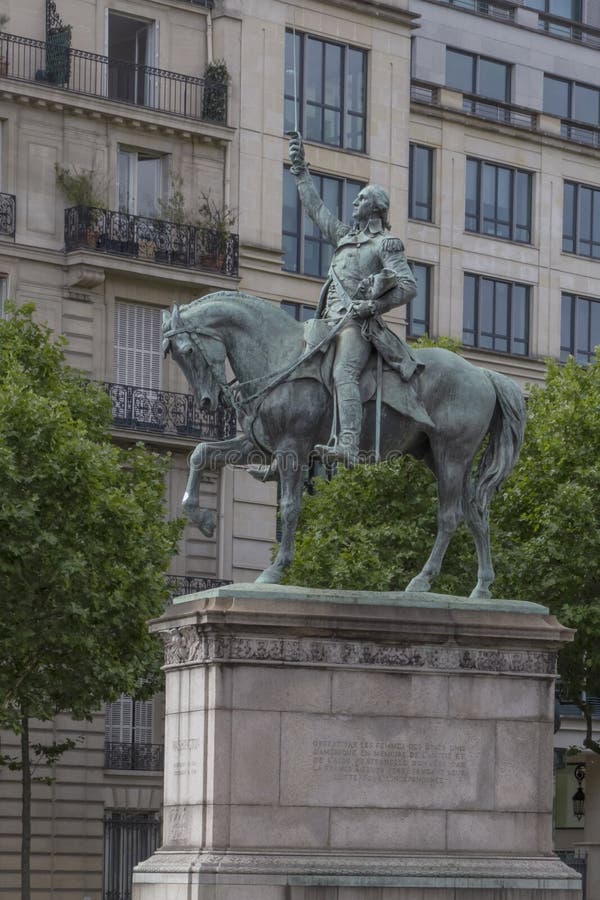 Equestrian Statue of George Washington in Paris Editorial Stock Photo ...