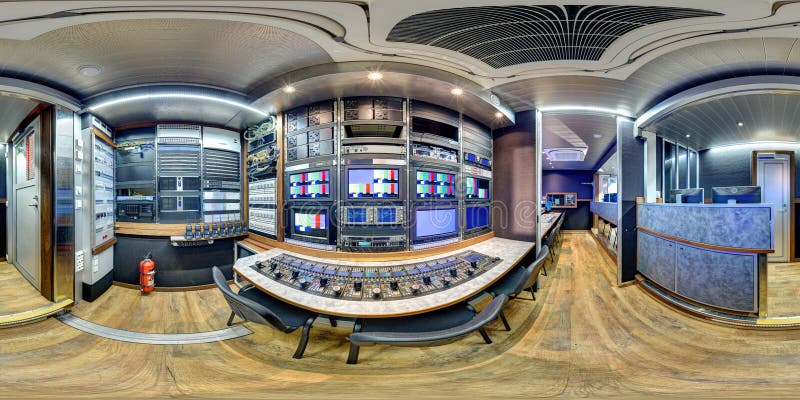 Equidistant Panorama in 360 Ob Van Stock Photo - Image of 3dview, rack ...