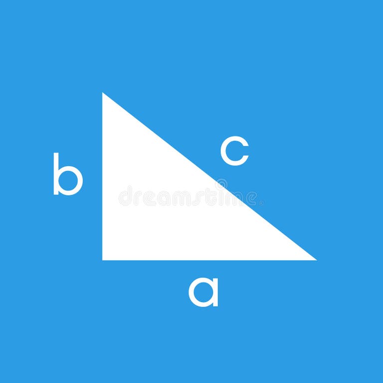 Equilateral Triangle, Pythagorean Theorem Icon Stock Vector ...