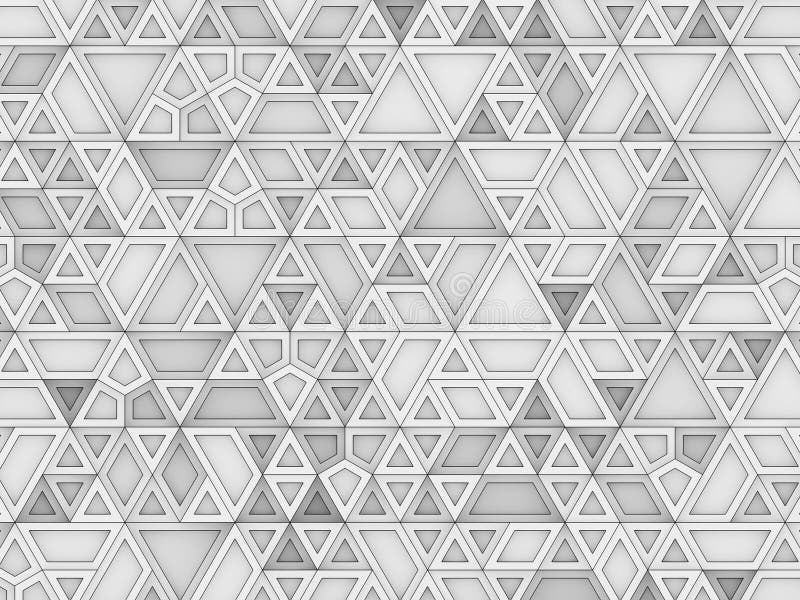 Equilateral Triangles - White Abstract Background Stock Illustration ...