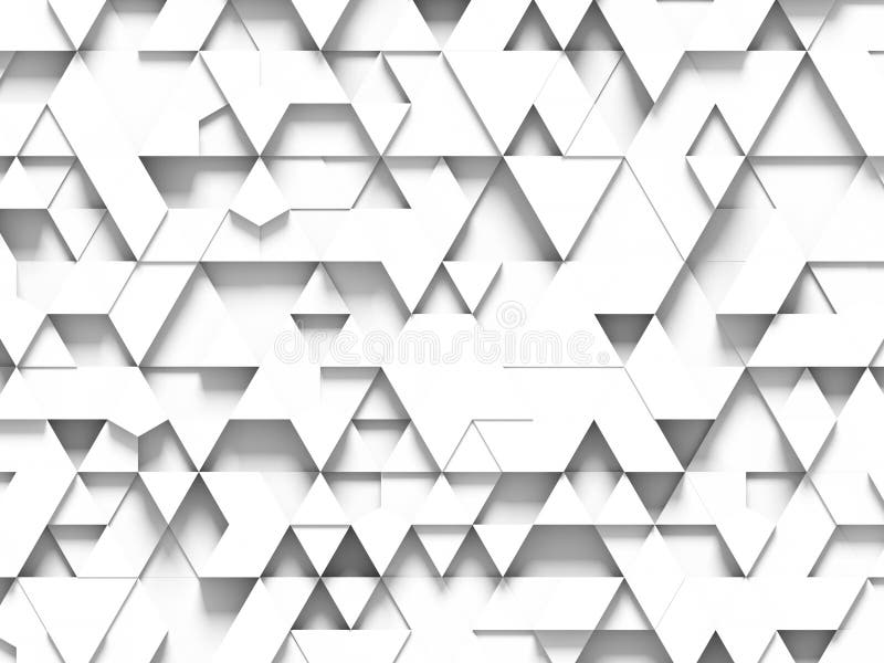 Equilateral Triangles - White Abstract Background with Shadows Stock ...