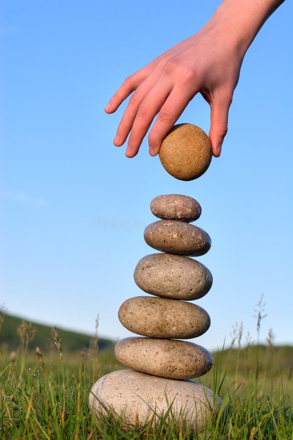 Equilibrium stock image. Image of construction, meditating - 3867861