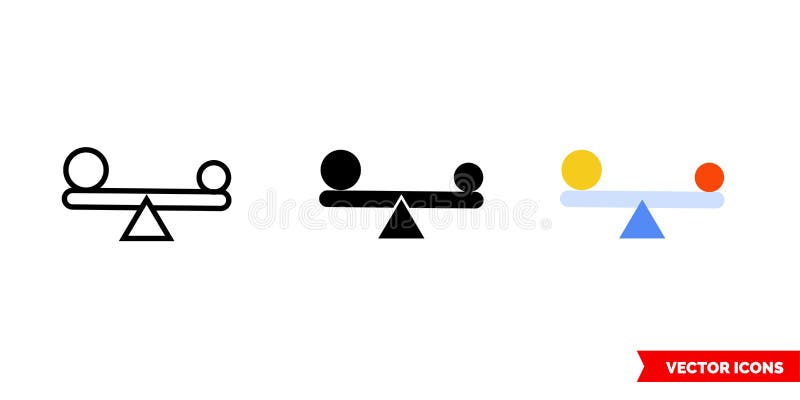 Equilibrium Icon Blue Vector Stock Vector - Illustration of court ...