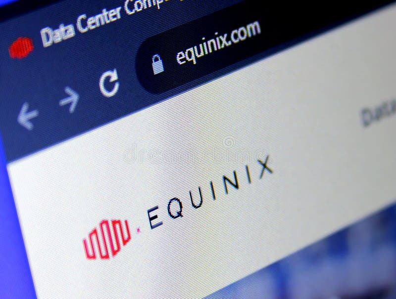 Equinix company logo editorial stock photo. Image of eqix - 298933053