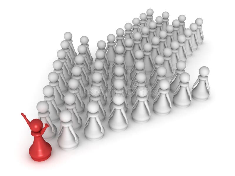 Equipa Vencedora Que Move-se Para a Frente Ilustração Stock ...