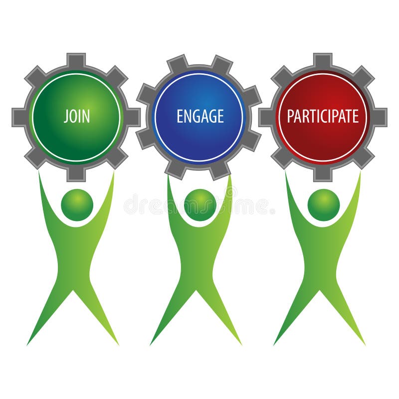 Equipe da participação ilustração stock. Ilustração de acople - 61419414