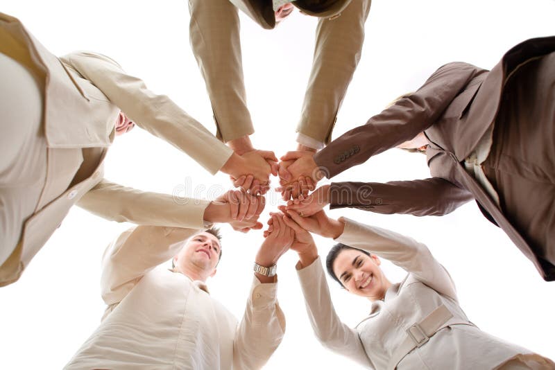 Equipe feliz imagem de stock. Imagem de sucesso, estar - 3926541