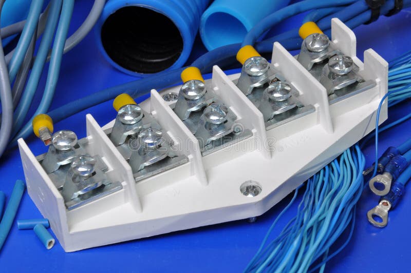 Equipment and Accessories for Electrical Installations Stock Image ...
