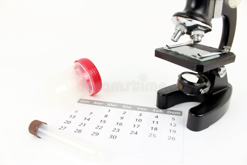 Equipment for Analysis on the daily Schedule Stock Image - Image of ...