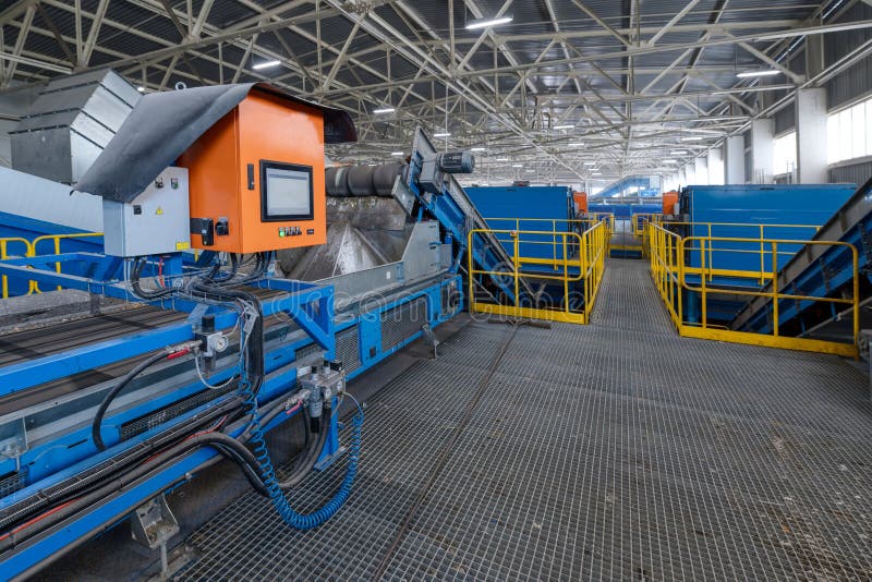 Equipment for Automatic Waste Sorting. Editorial Photography - Image of ...