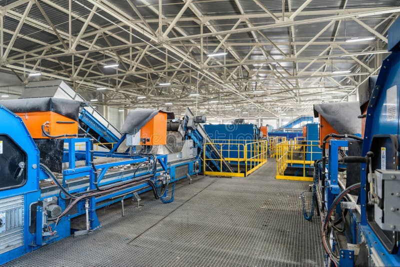 Equipment for Automatic Waste Sorting. Stock Image - Image of ...