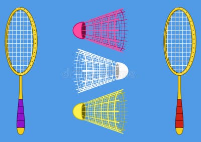 Badminton Objects Stock Illustrations – 631 Badminton Objects Stock ...