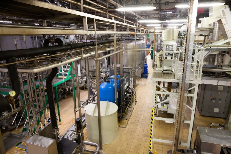 Equipment of Beer Bottling Lines Stock Image - Image of drink, machine ...