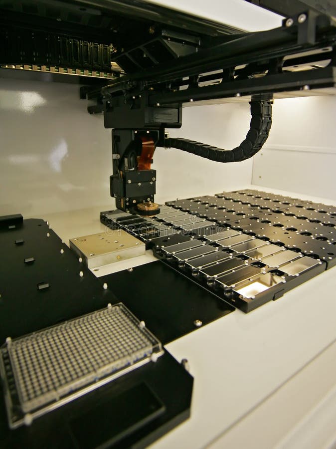 The Production of Microchips Stock Photo - Image of control, electronic ...