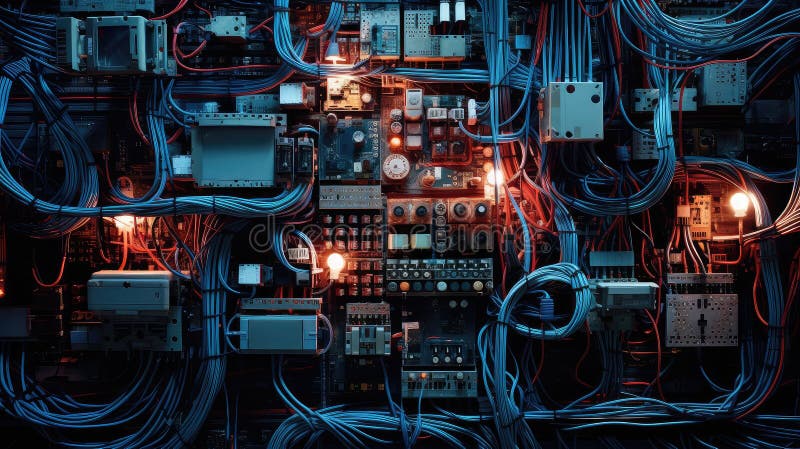 Equipment cable guy stock illustration. Illustration of gadgets - 324803333