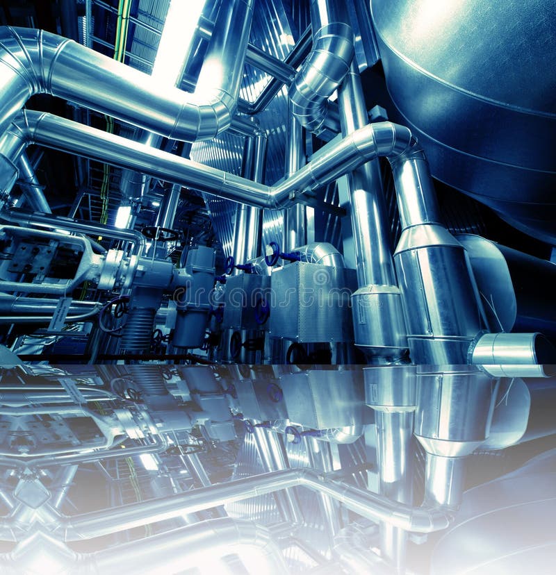 Piping At A Power Plant - Free Photo from StockFreeImages