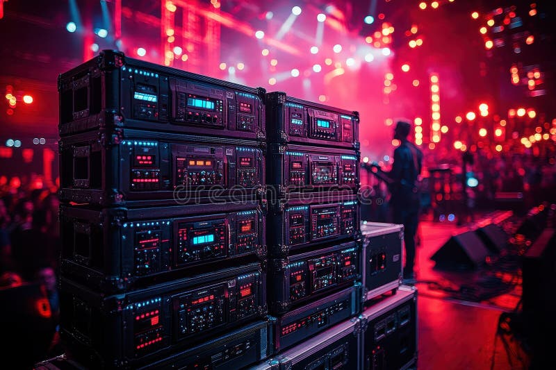 Equipment Cases and Crates for Concert Preparation, Backstage Setup ...