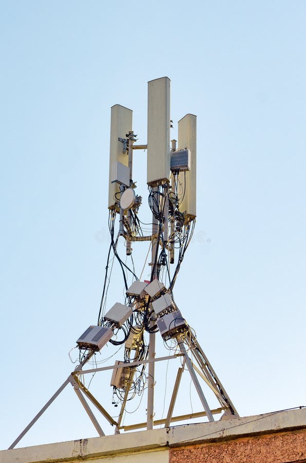 Equipment for Cellular Communications and the Internet Stock Image ...