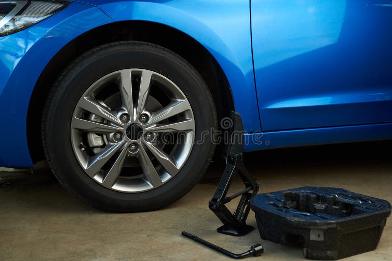 Equipment for Changing Car Wheel Stock Photo - Image of vehicle, auto ...