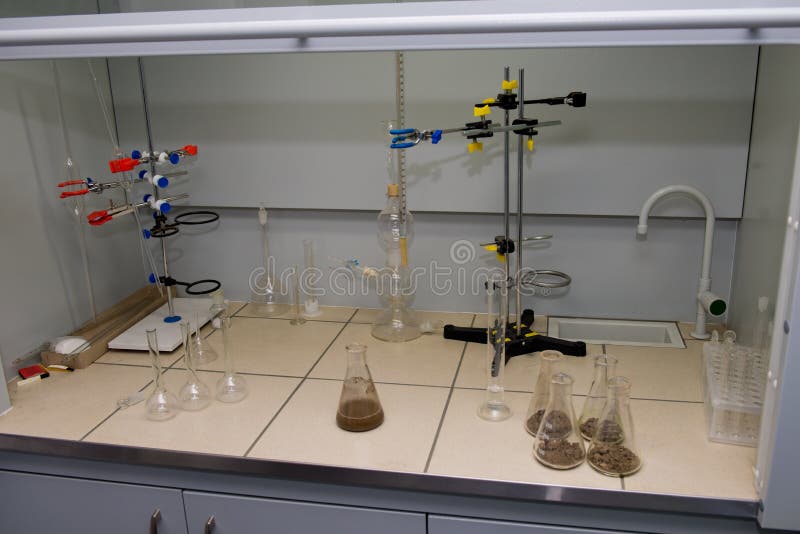 Equipment in a Chemical Laboratory Stock Image - Image of technology ...