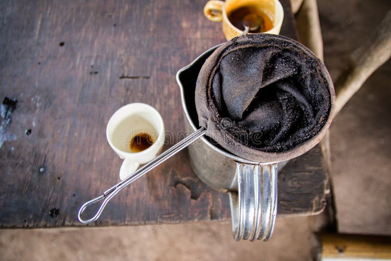 Equipment for Coffee by Boiling. Stock Photo - Image of asian, asia ...