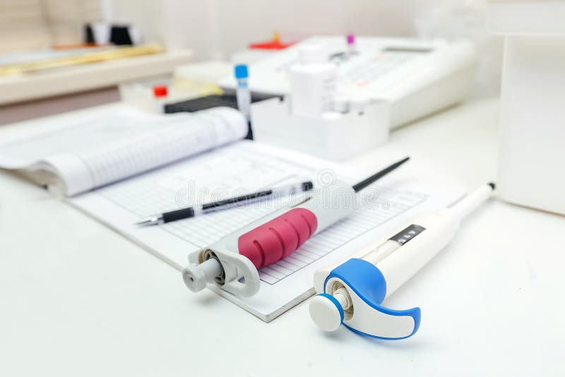 Equipment for Collecting Blood Samples in the Laboratory Stock Photo ...