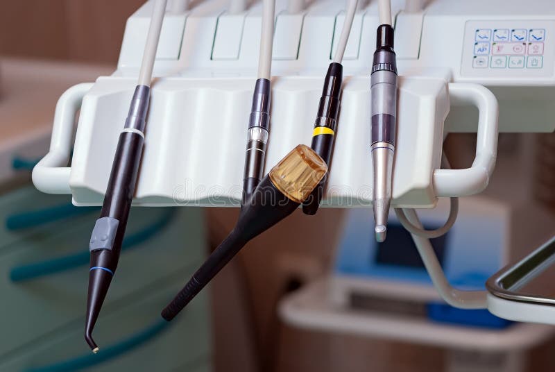 Equipment and Dental Instruments in Dentist S Office Stock Photo ...