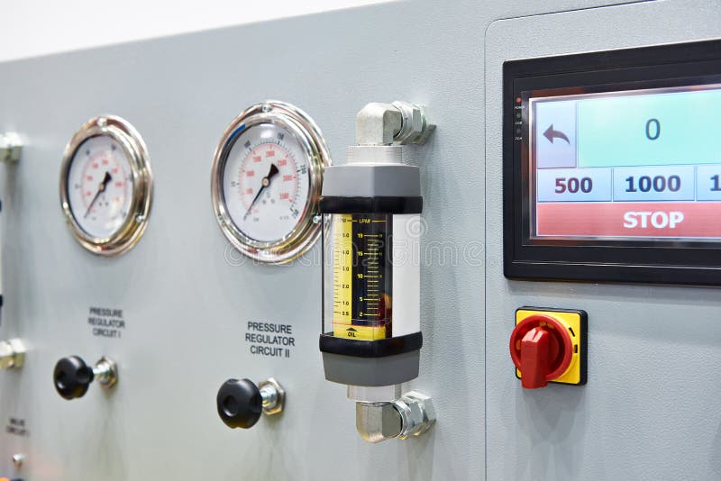Two pressure indicators stock image. Image of hydraulic - 103087671