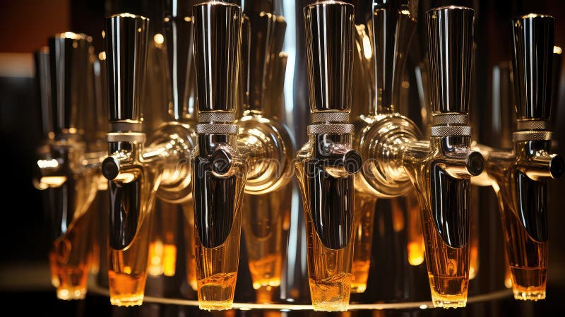 Equipment Draft Beer Drink Draft Stock Photo - Image of refreshment ...