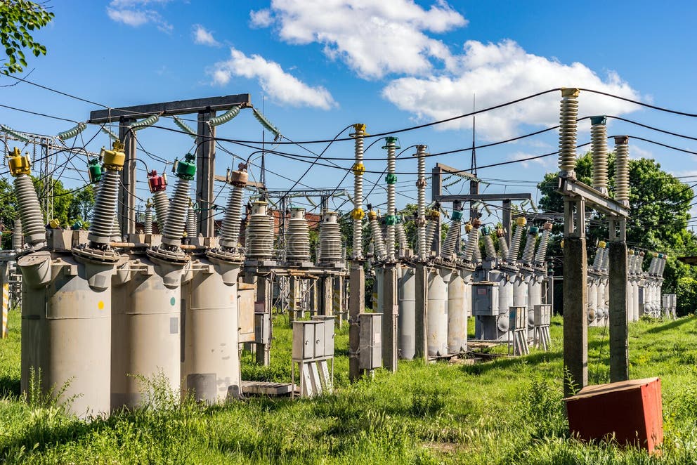 Equipment Electrical Substation Stock Image - Image of electricity ...