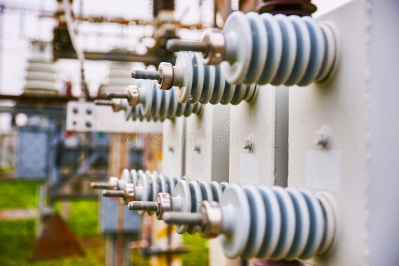 Equipment Electrical Substation Stock Image - Image of disconnect ...