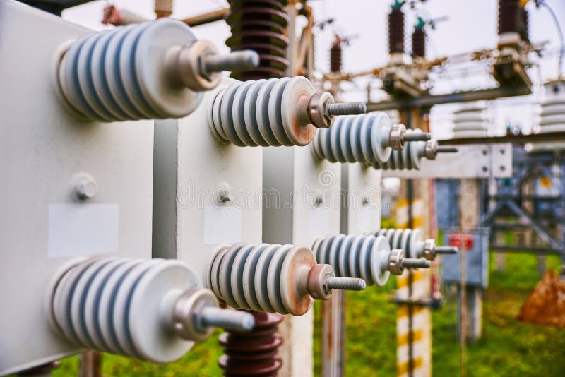 Equipment Electrical Substation Stock Photo - Image of insulation ...