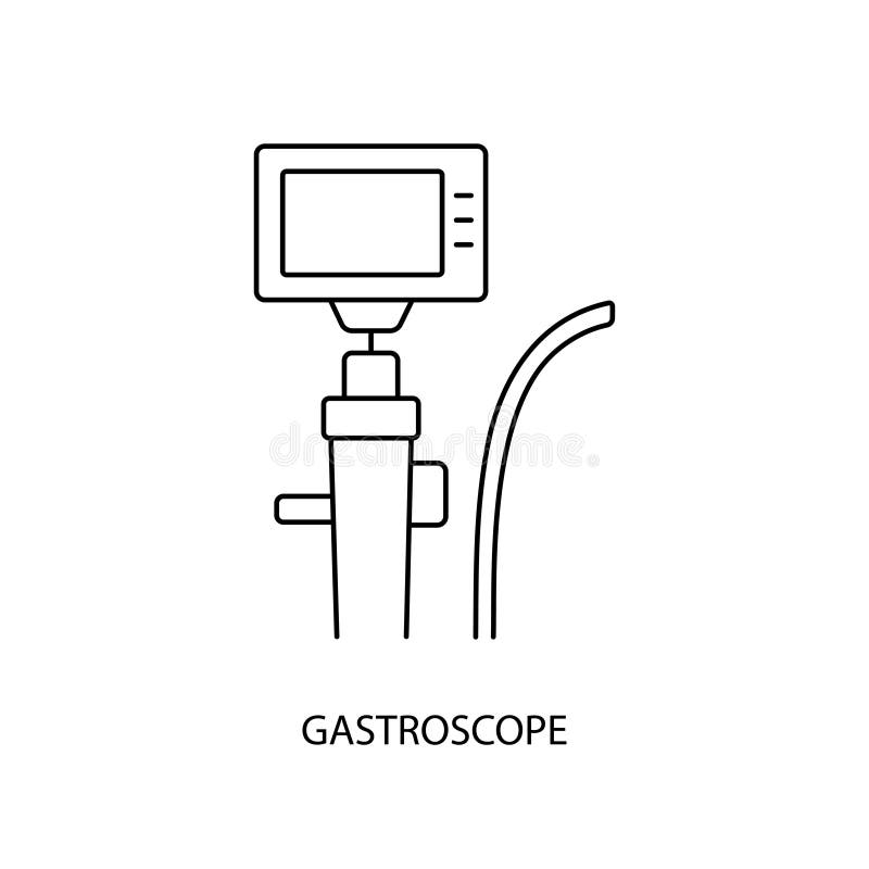 Equipment for Endoscopy Icon Line in Vector. Stock Vector ...