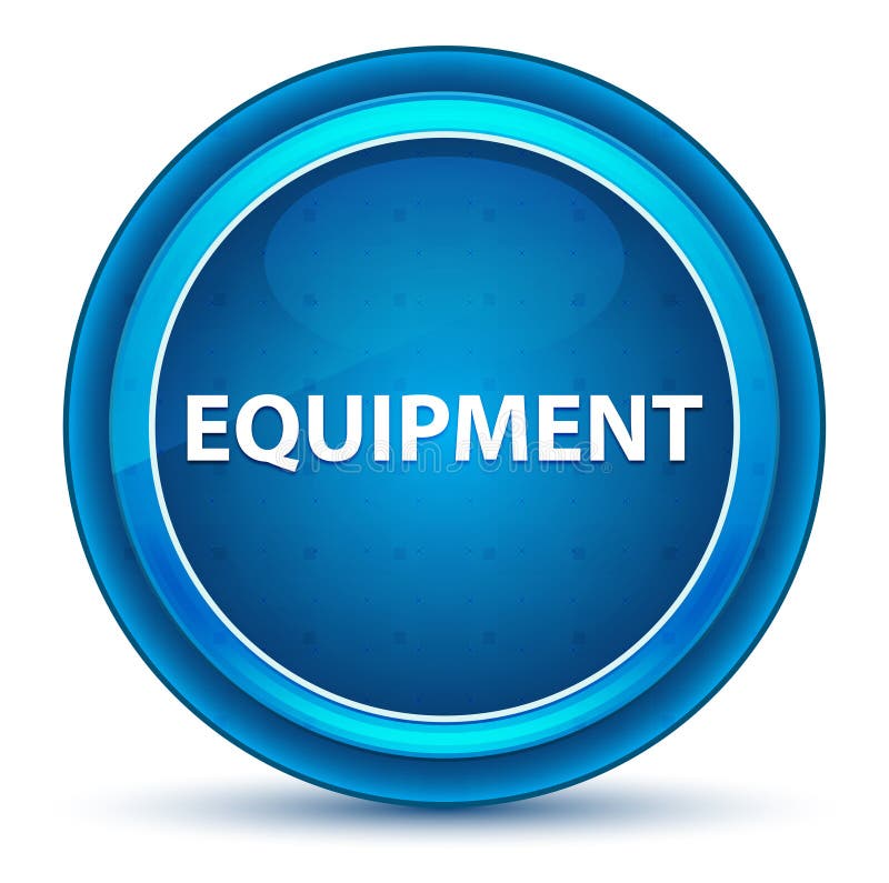 Equipment Eyeball Blue Round Button Stock Illustration - Illustration ...