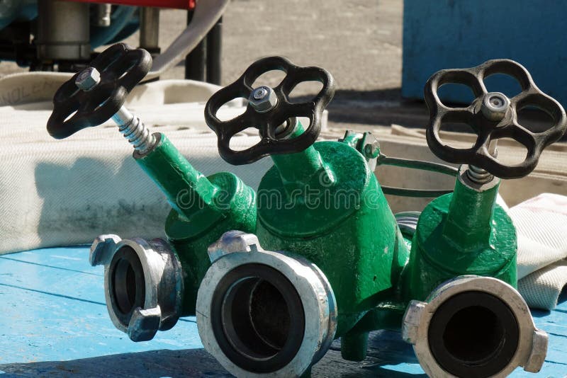 Equipment of a Fire Extinguishing Tanker Stock Photo - Image of help ...