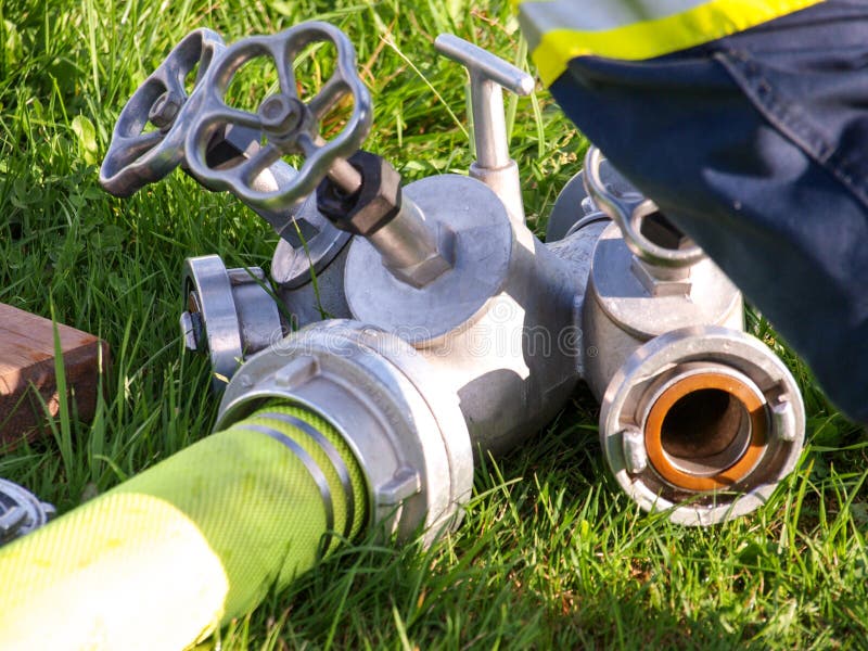 Equipment Firefighter stock photo. Image of pipe, nozzle - 66607750