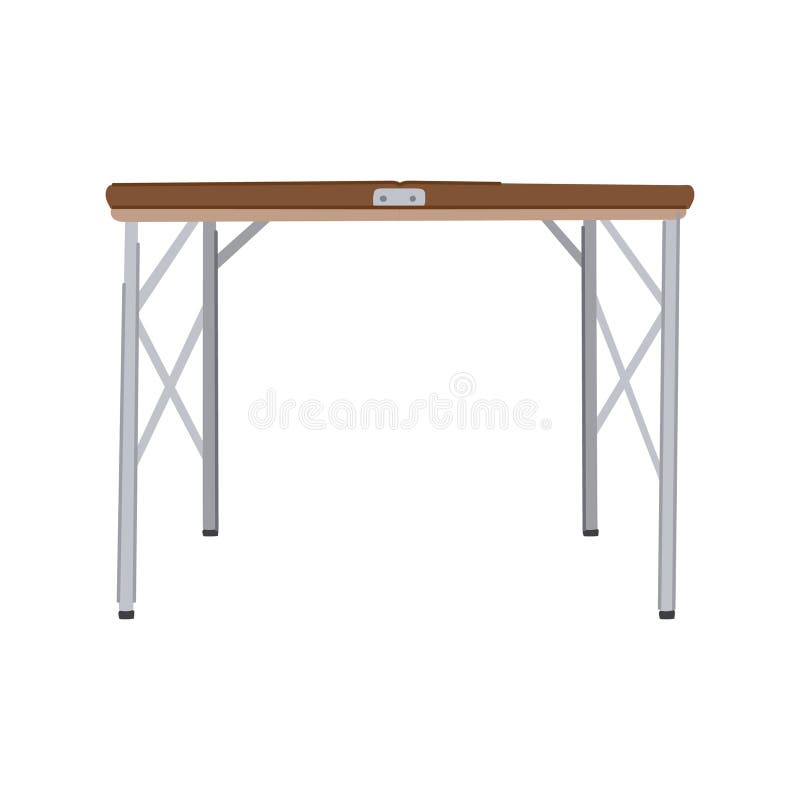 Equipment Folding Table Cartoon Vector Illustration Stock Vector ...