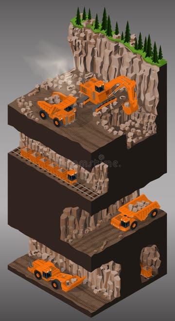 Coal Mining Open Pit Stock Illustrations – 1,331 Coal Mining Open Pit ...