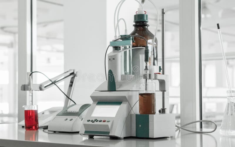 Equipment in Industrial Laboratory Stock Photo - Image of electrical ...