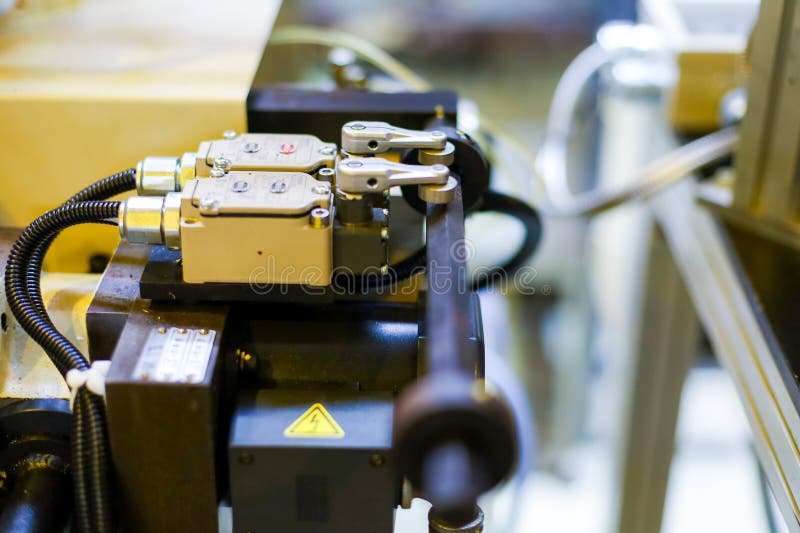 An Equipment of Machine. Mechanical Part in the Manufacturing Stock ...