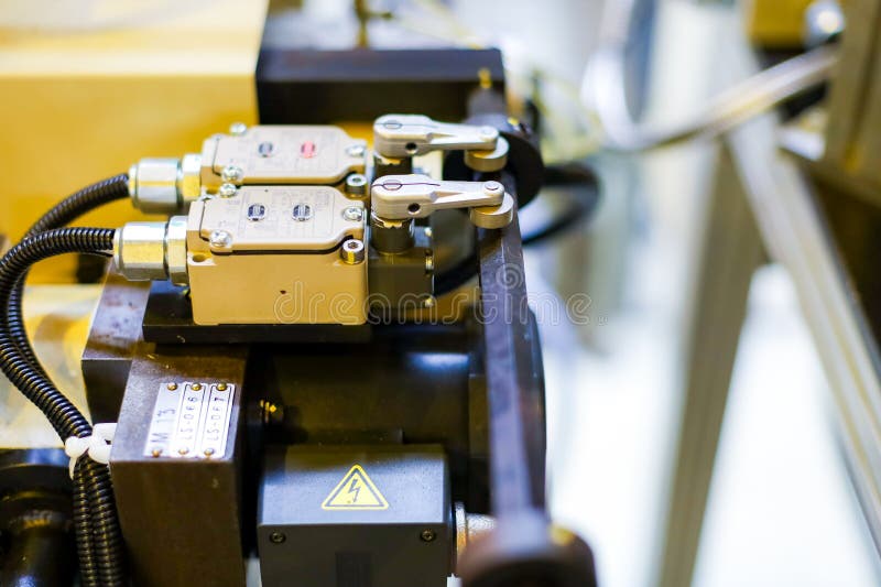 An Equipment of Machine. Mechanical Part in the Manufacturing Stock ...